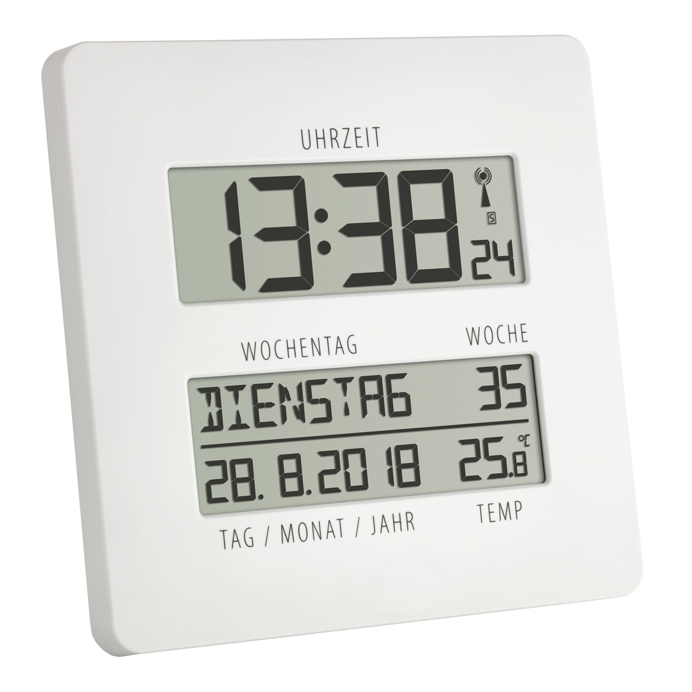 TFA Digitale Funkuhr mit Temperatur "Timeline" | Werbepartner Renz ...